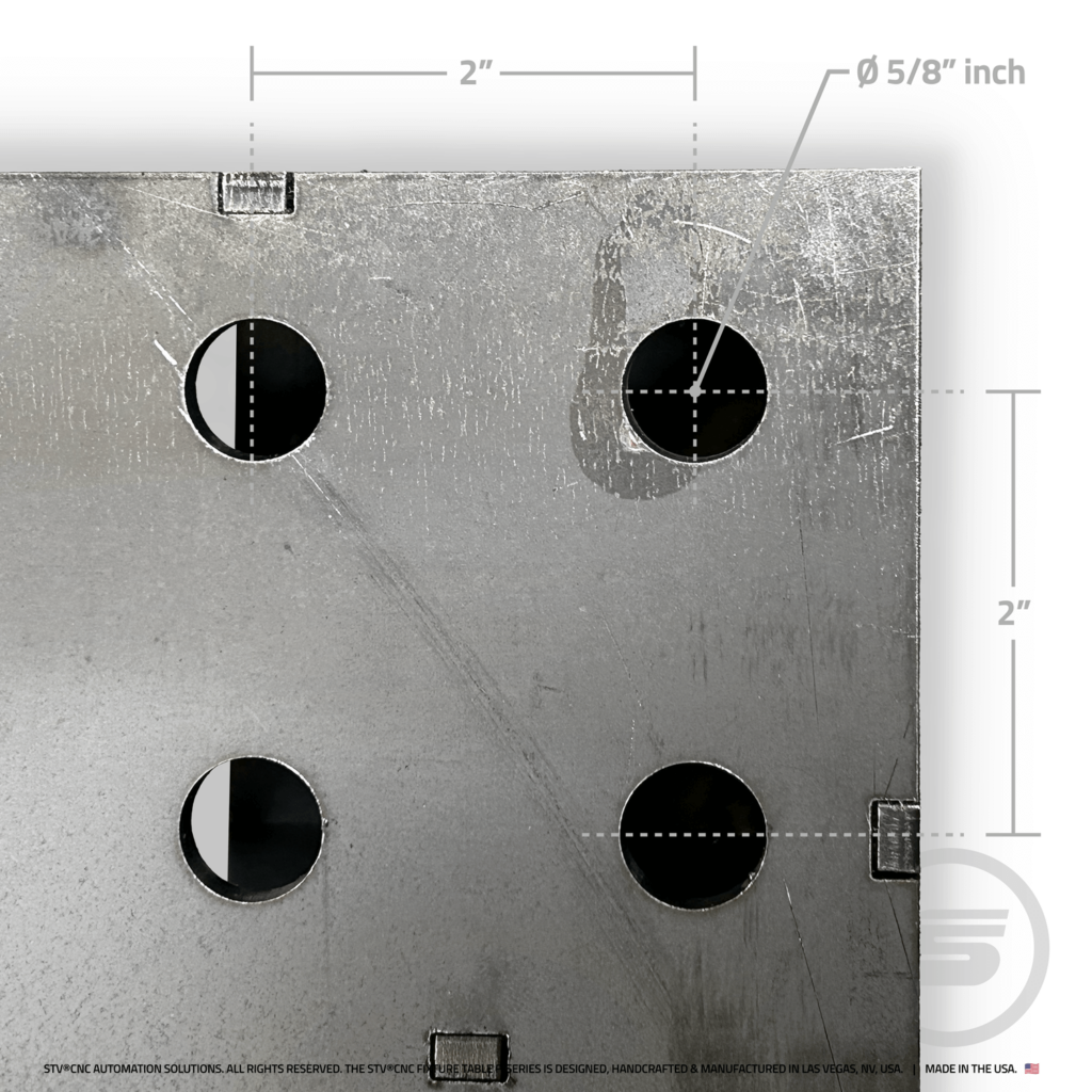 STV®CNC 1/4" inch Fixture Table - 2X4 Welding Fabrication Table