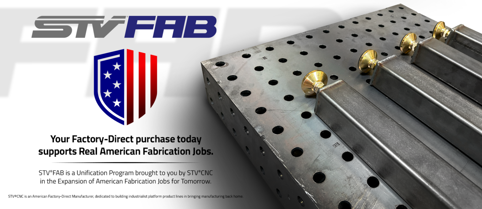 STV®CNC 1/4" inch Fixture Table - 2X4 Welding Fabrication Table