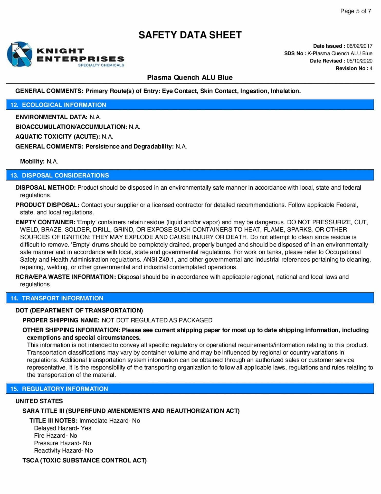 SDS - STV®CNC Plasma Quench ALU Blue - STV® CNC Plasma Tables