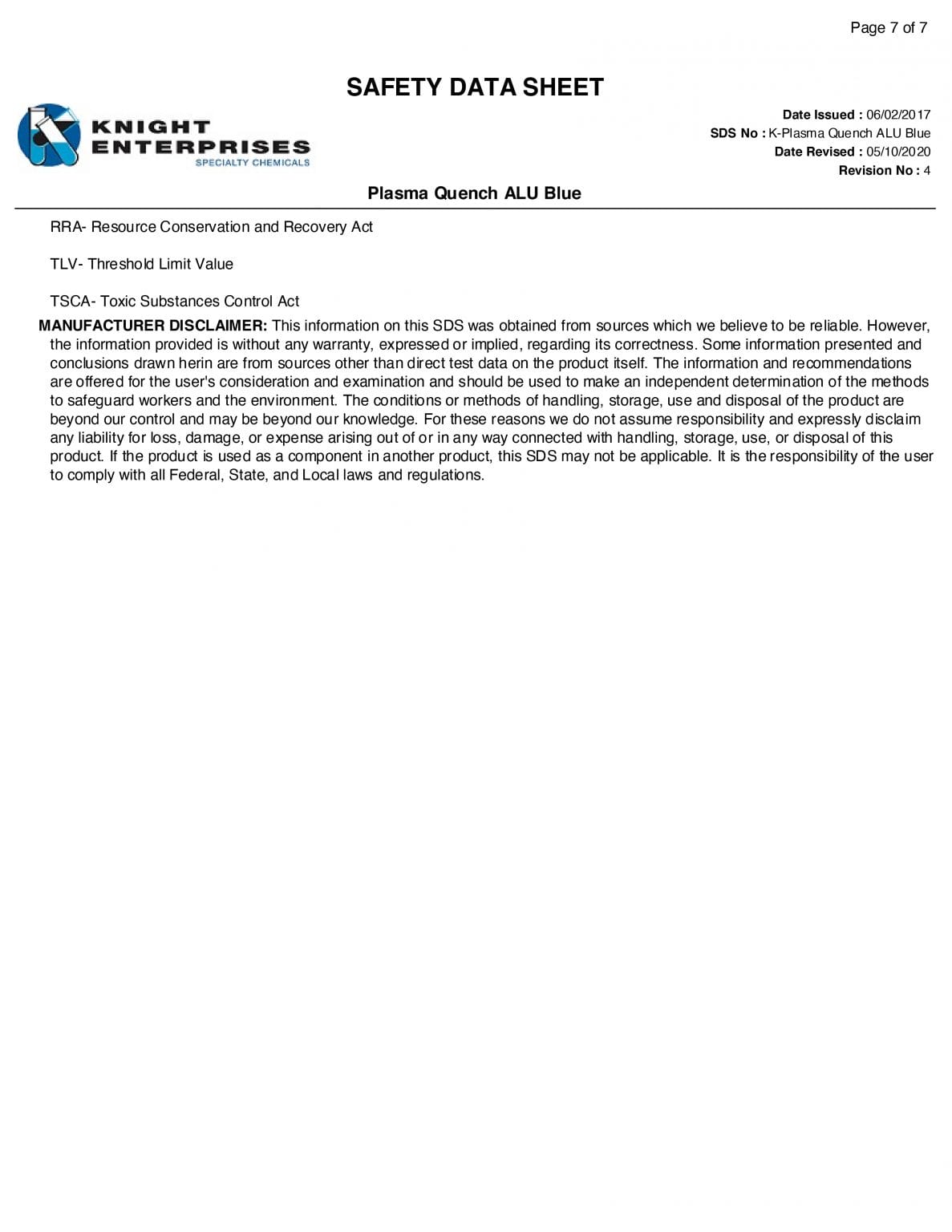 SDS - STV®CNC Plasma Quench ALU Blue - STV® CNC Plasma Tables