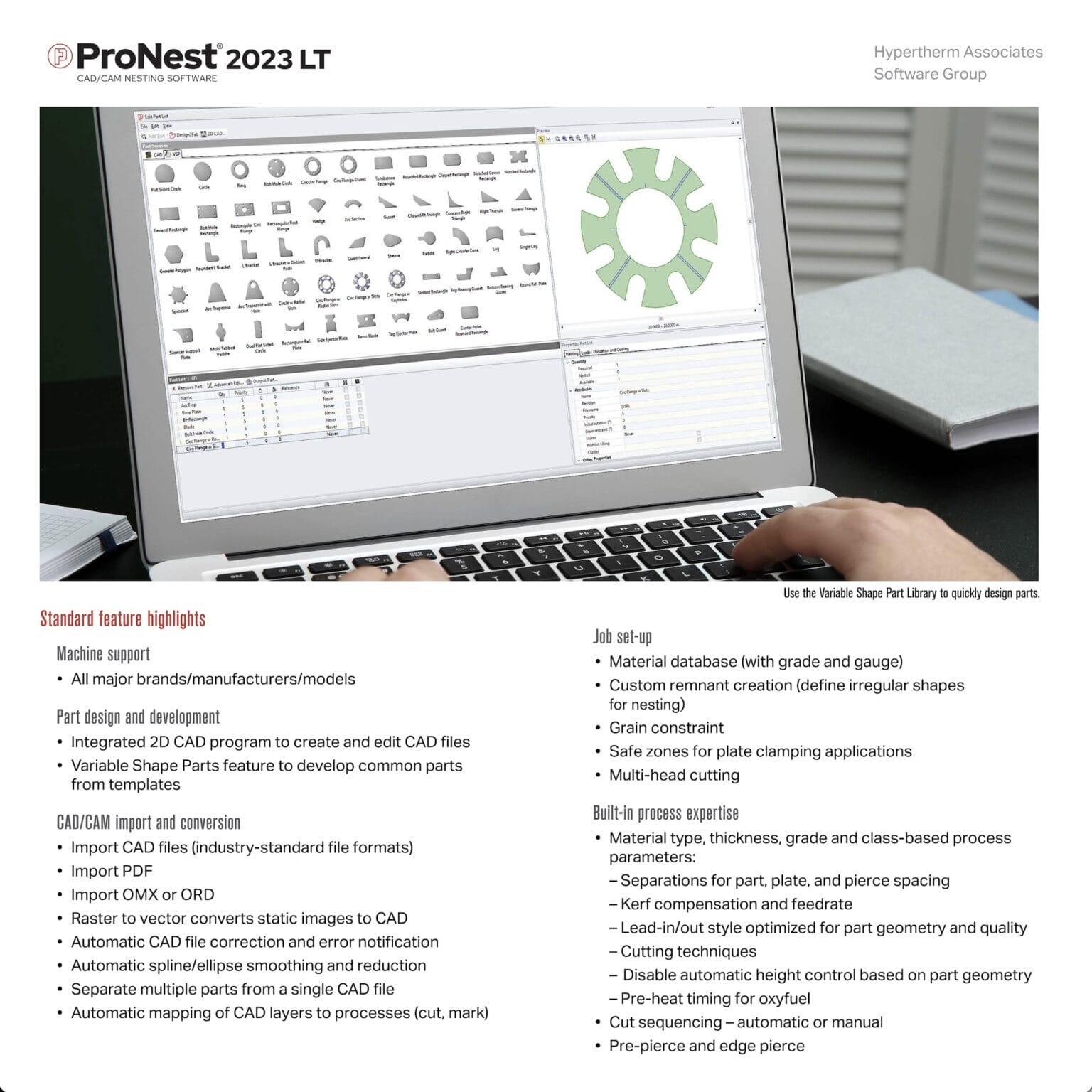 Hypertherm® ProNest® 2023 LT Unlimited - CAD/CAM Nesting Software