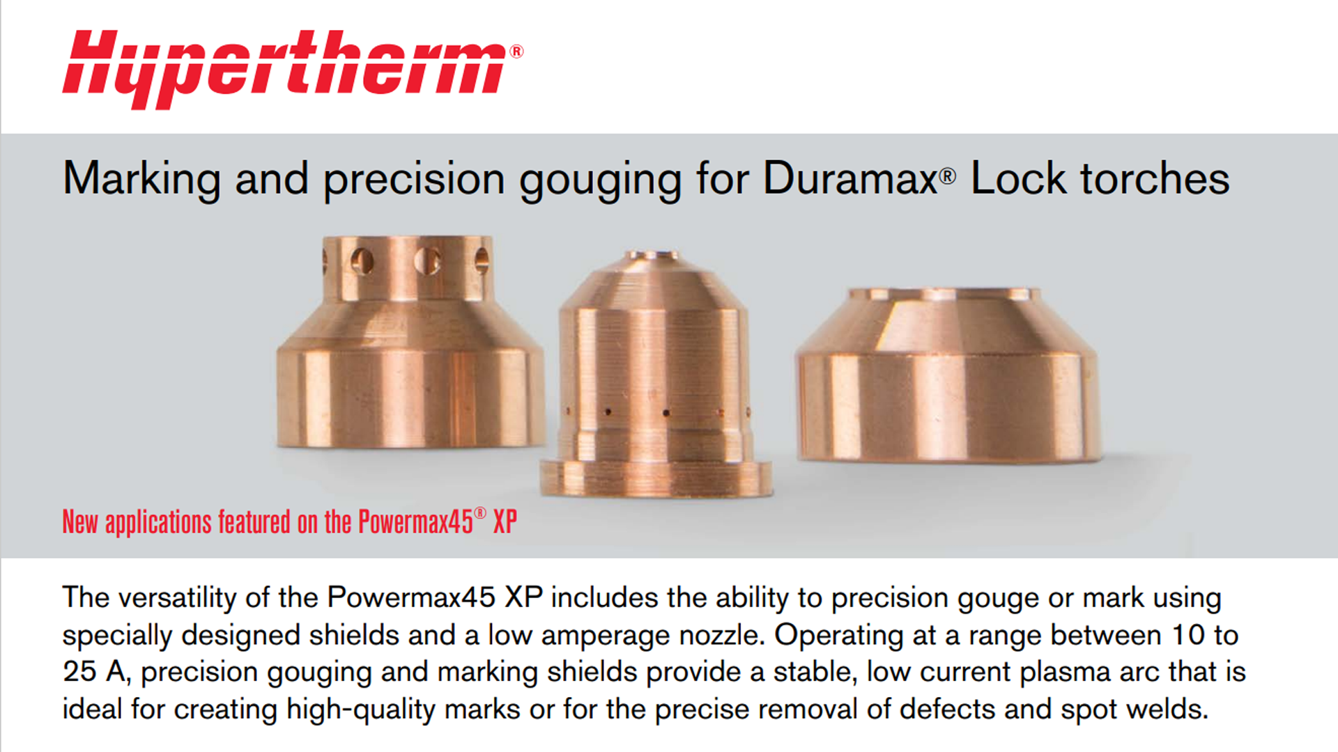 Hypertherm® Marking Consumables - Plasma Cutting Accessories Online ...