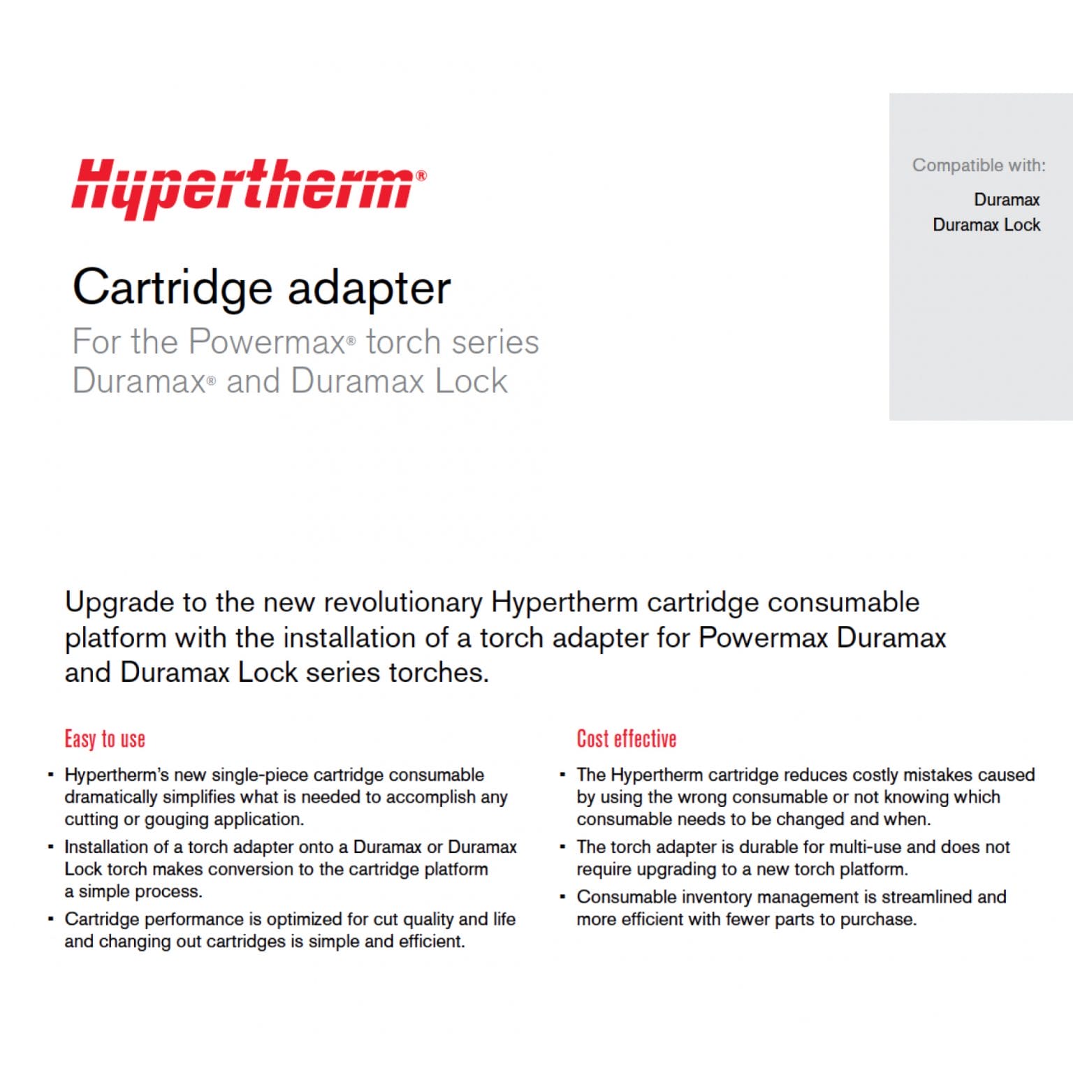 Hypertherm® Powermax85 SYNC™ Plasma System - Online Plasma Systems ...