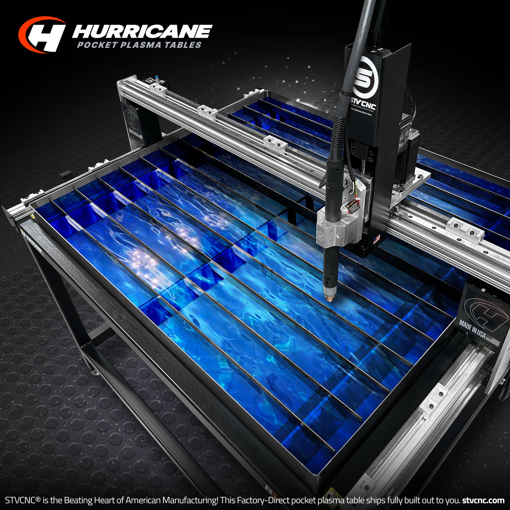 Hurricane Plasma Table - H3 NANO 4x3 CNC Plasma Cutting Table